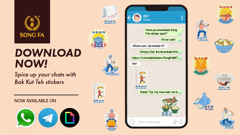 Song Fa Starter Pack Stickers – Song Fa Bak Kut Teh 松發肉骨茶